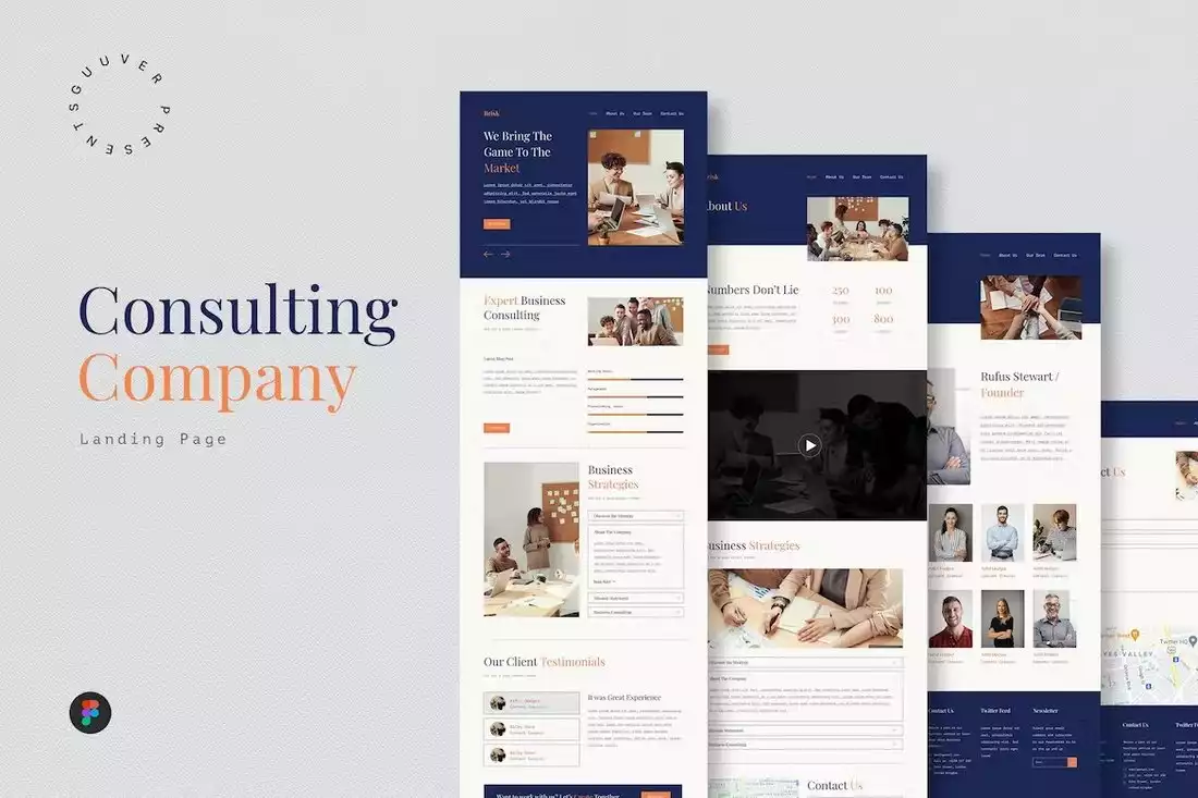 Finance & Consulting Figma Website Template | Design Shack