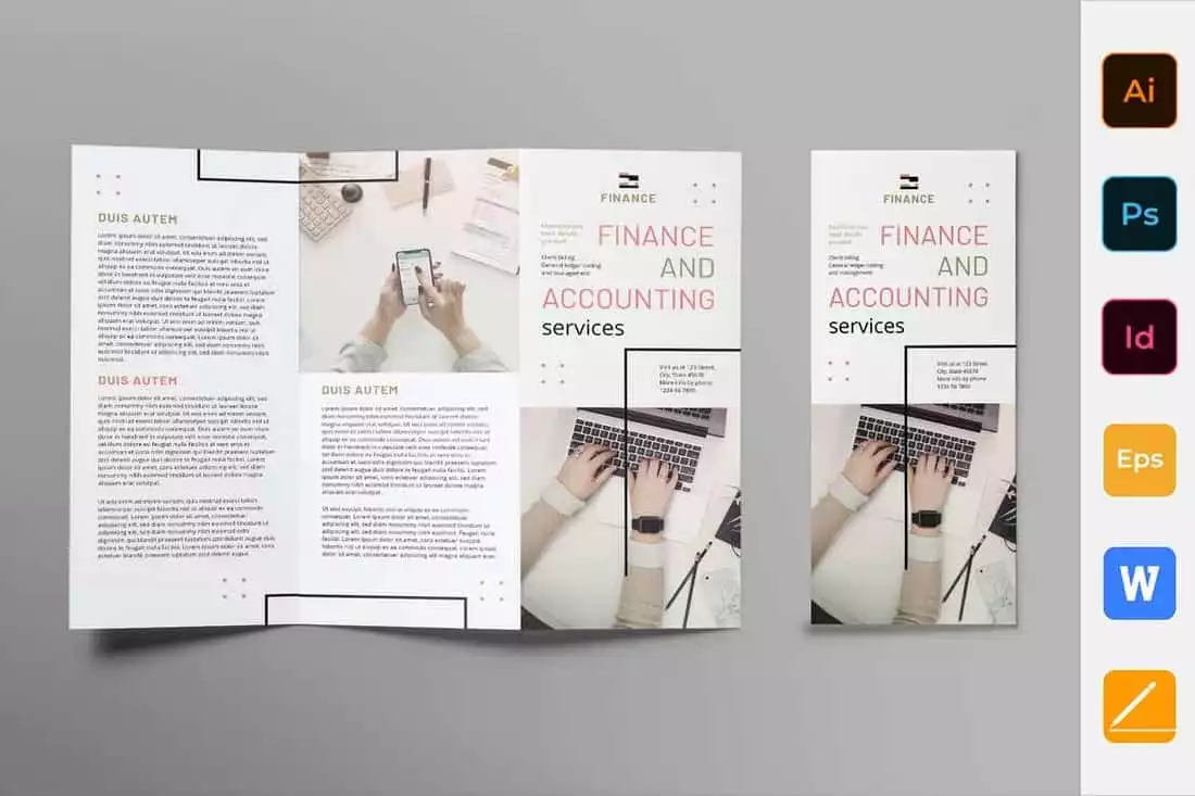 Finance and Accounting Brochure Template | Design Shack