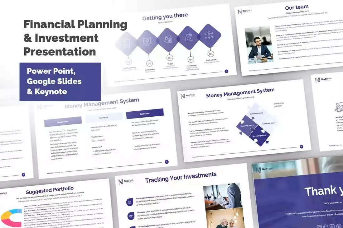 Financial Planning & Investment PowerPoint Template | Design Shack