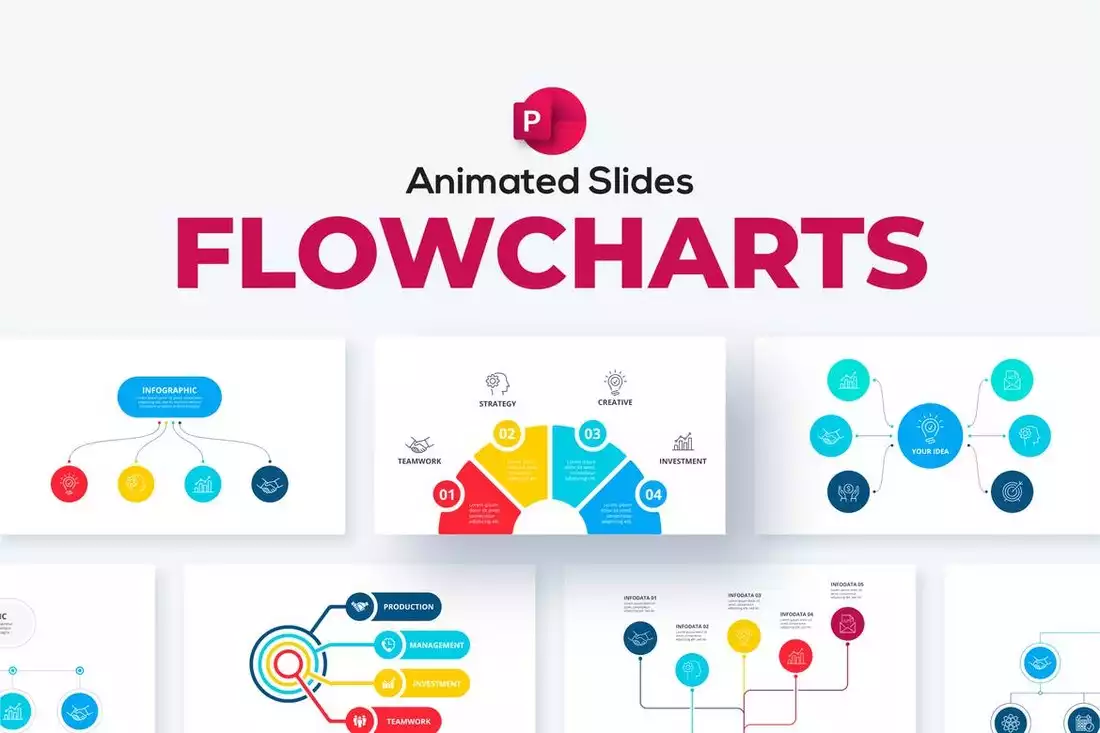 Flowcharts Animated PowerPoint Templates | Design Shack
