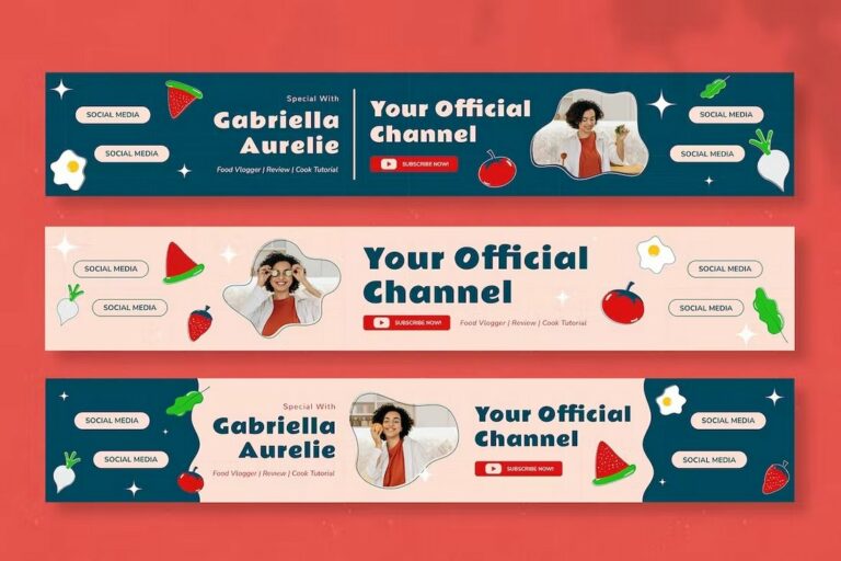 35+ Template Sampul & Spanduk YouTube Terbaik (Gratis & Pro) - desainae.com