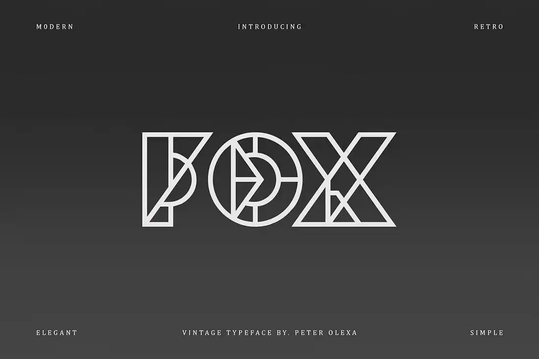 Fox Geometric Logo Font | Design Shack