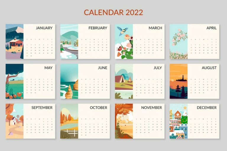 20+ Best InDesign Calendar Templates 2025 | Design Shack