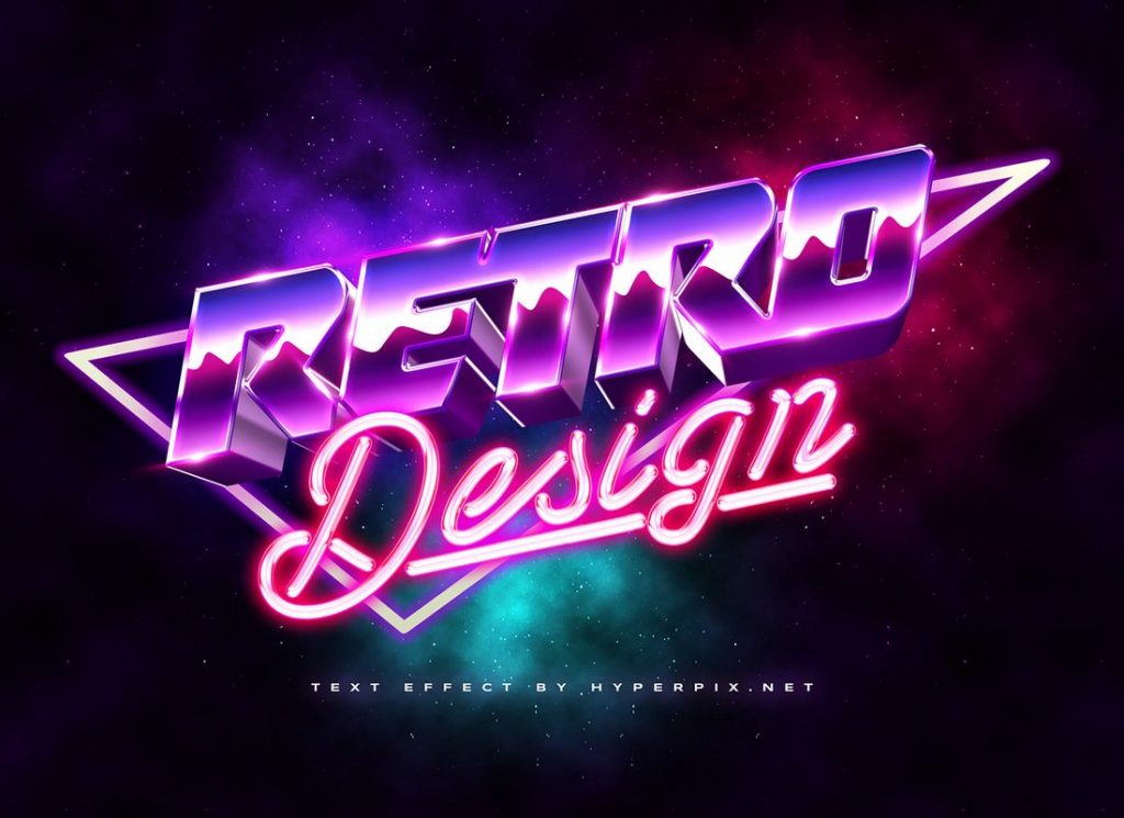 45+ Best Retro Text Effects & Styles | Design Shack