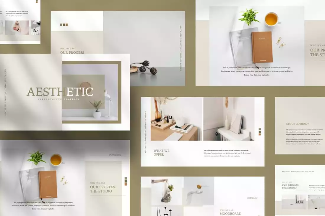 Aesthetic Powerpoint Template | Design Shack