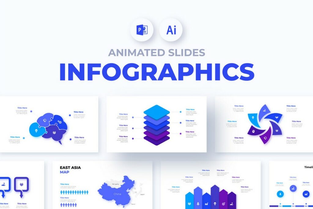 20+ Template PowerPoint Infografis Terbaik (Untuk Presentasi Data ...