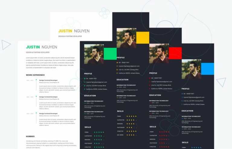 20+ Best Figma Resume & CV Templates | Design Shack