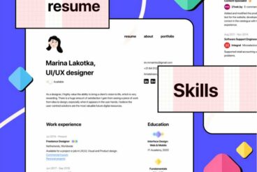 20+ Best Figma Resume & CV Templates | Design Shack