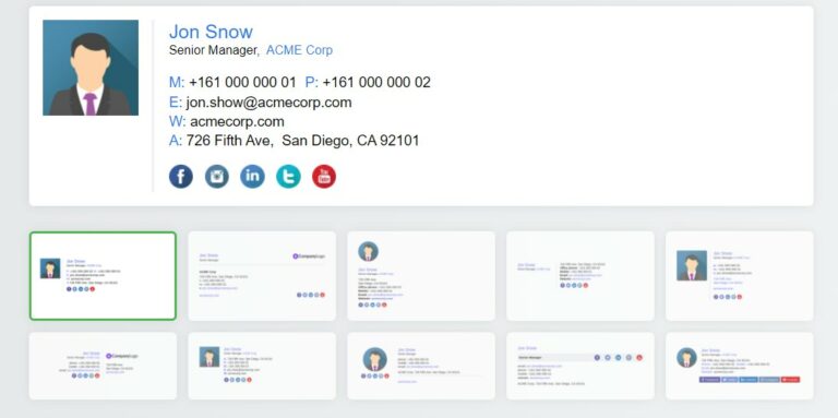 20+ Best Professional Email Footer Signature Templates (+ Free Tips ...
