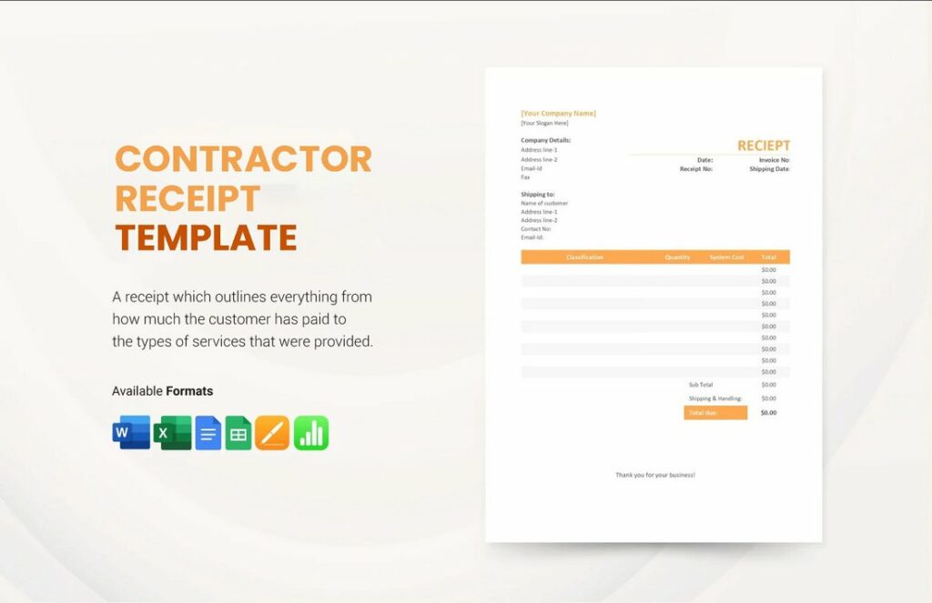 12+ Best Invoice Templates for Google Docs | Design Shack