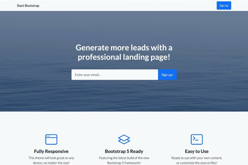45+ Clean & Minimal Landing Page Templates (Free & Pro) | Design Shack