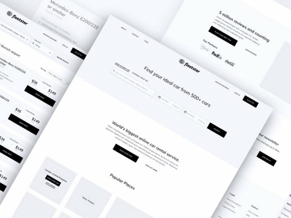 40+ Website Wireframe Templates (For Sketch, Photoshop + More) | Design ...