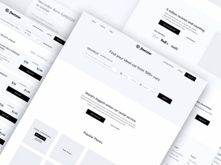 40+ Website Wireframe Templates (For Sketch, Photoshop + More) | Design ...