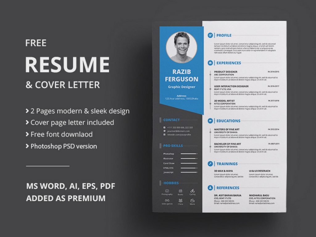 50+ Best CV & Resume Templates 2021 – Yes Web Designs