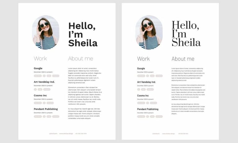 20+ Best Figma Resume & CV Templates | Design Shack
