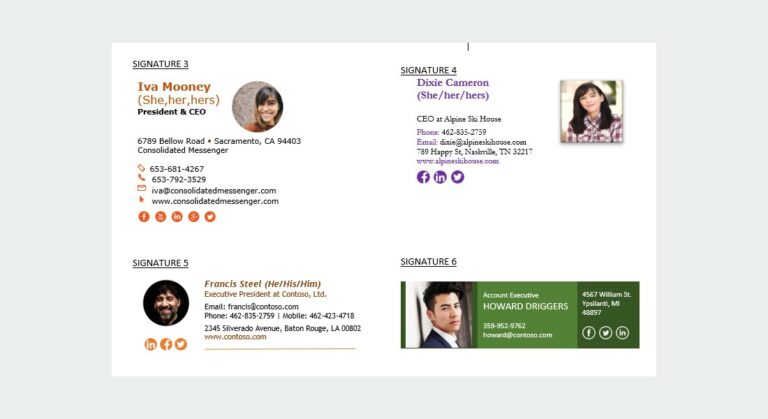 25+ Best Professional Email Footer Signature Templates (+ Free Tips ...