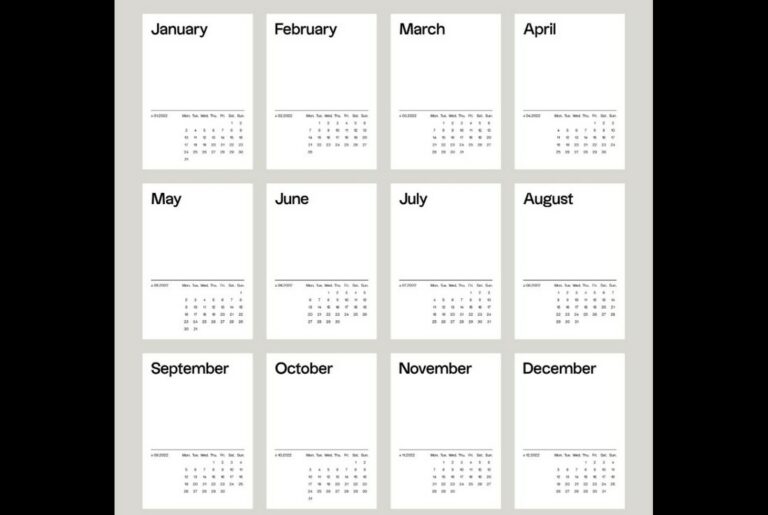 20+ Best InDesign Calendar Templates 2025 | Design Shack