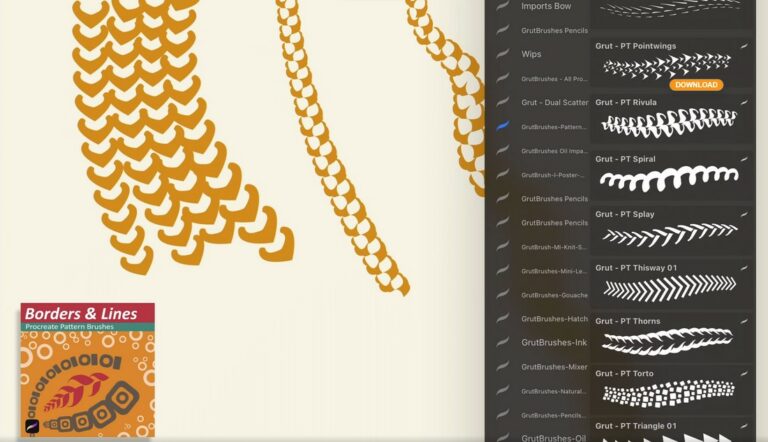 15+ Best Chain Brushes for Procreate & Photoshop (Free & Pro) | Design ...