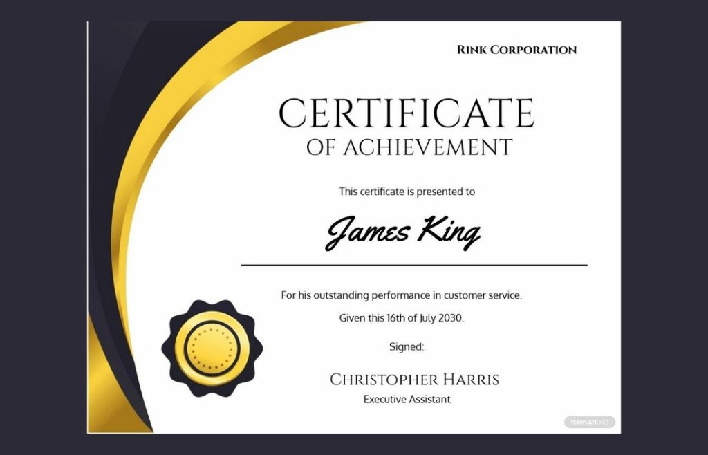 20 Editable Certificate Award Templates For Word Google Docs