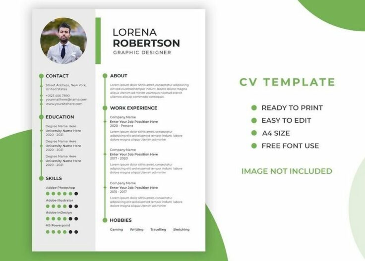 20+ Best Photoshop Resume & CV Templates (PSD Resume Templates ...