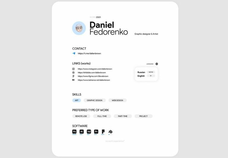 20+ Best Figma Resume & CV Templates | Design Shack