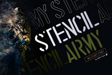 20+ Best Military & Army Fonts (Stencil Style) | Design Shack