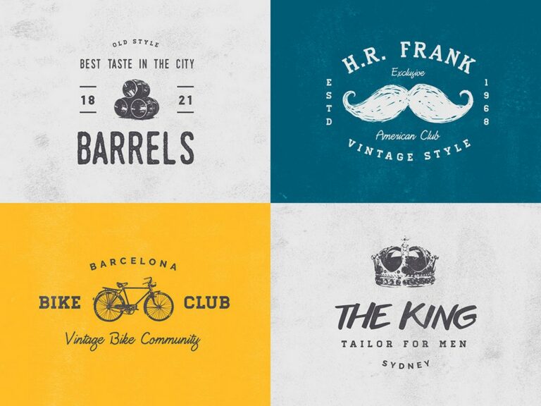 28+ Best Retro & Vintage Logo Templates for 2025 | Design Shack