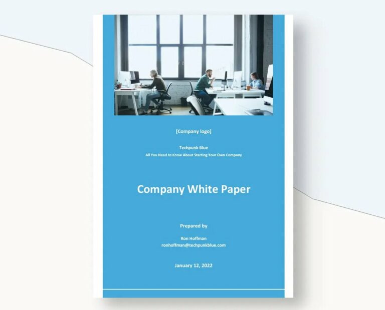 20+ Best White Paper Templates for Word & InDesign – Yes Web Designs