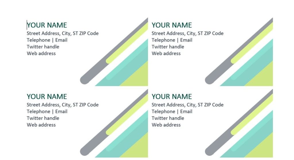 30+ Best Modern Business Card Templates 2021 (Word + PSD) – Yes Web Designs