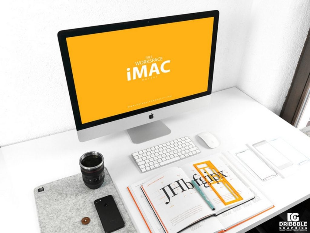 55+ iMac Mockup PSDs, Photos & Vectors 2023 | Design Shack