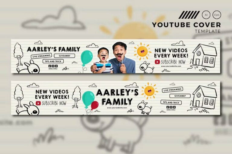 35+ Best YouTube Cover Art & Banner Templates (Free & Pro) | Design Shack