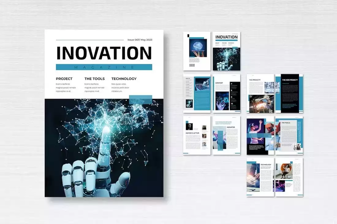 Future Techno Magazine InDesign Template | Design Shack