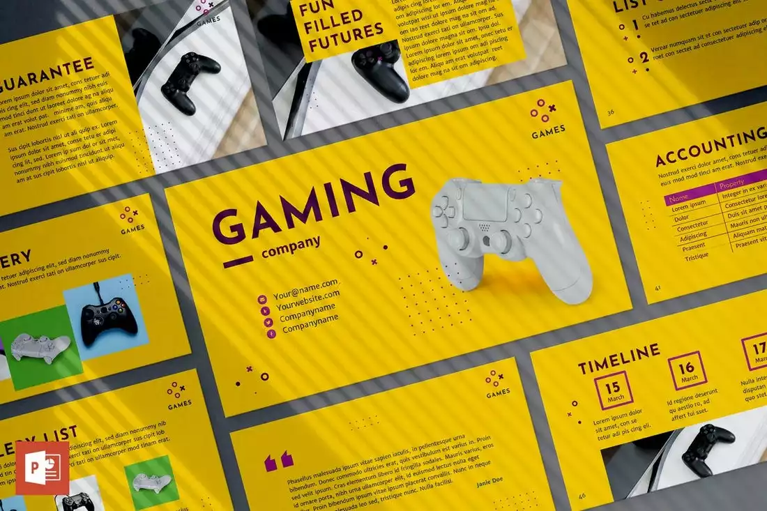 Gaming Presentation Template | Design Shack