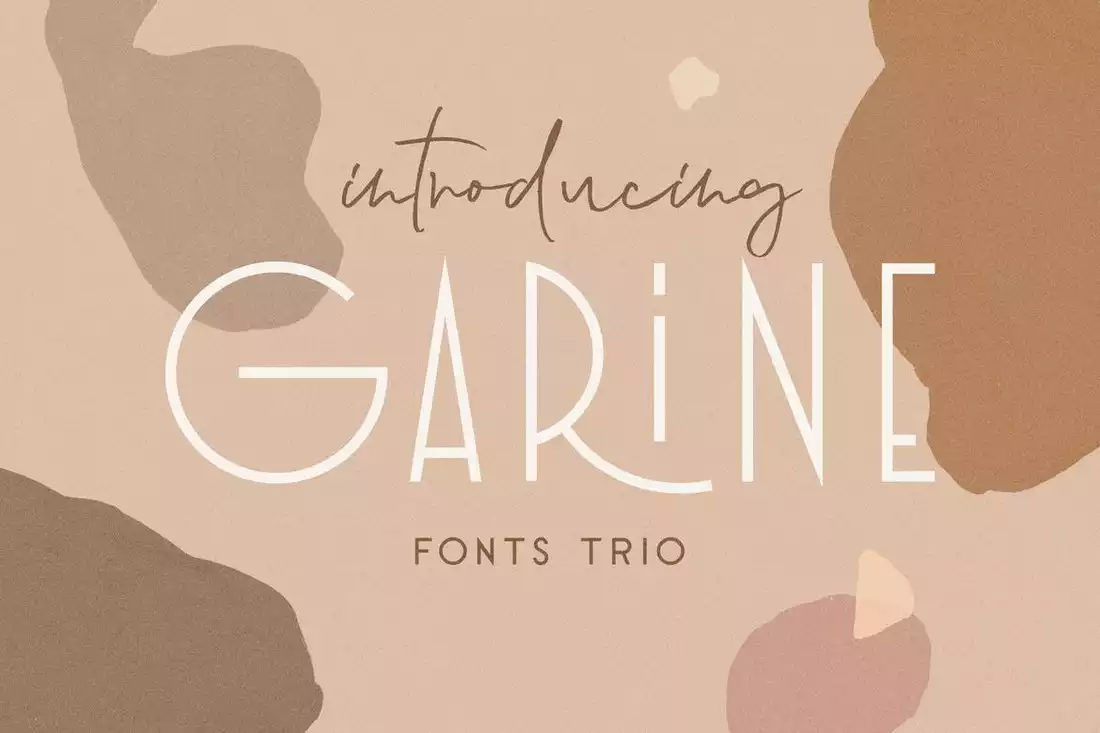 Garine Art Deco Display Fonts Trio | Design Shack