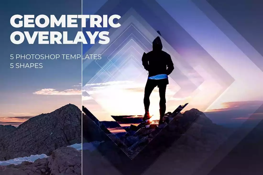 Geometric Photoshop Overlays (Mask Effects) | Design Shack