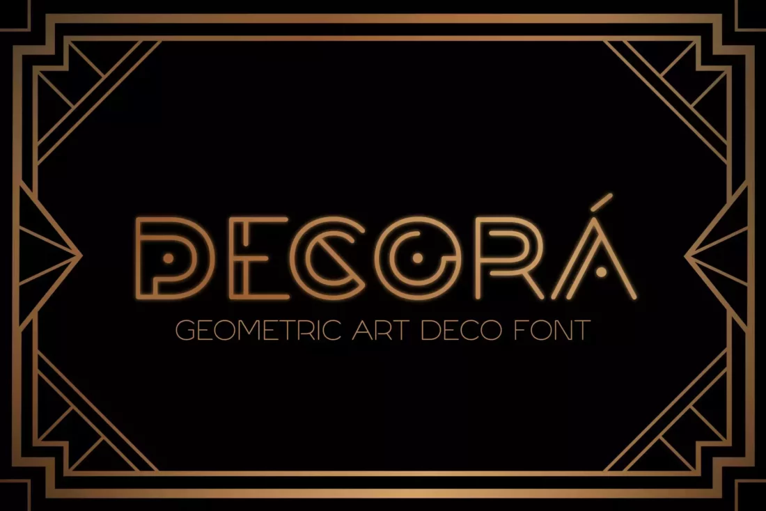 Decora Art Deco Font | Design Shack