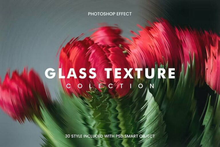 25+ Best Photoshop Glass Effect Templates, Textures & Text Effects ...