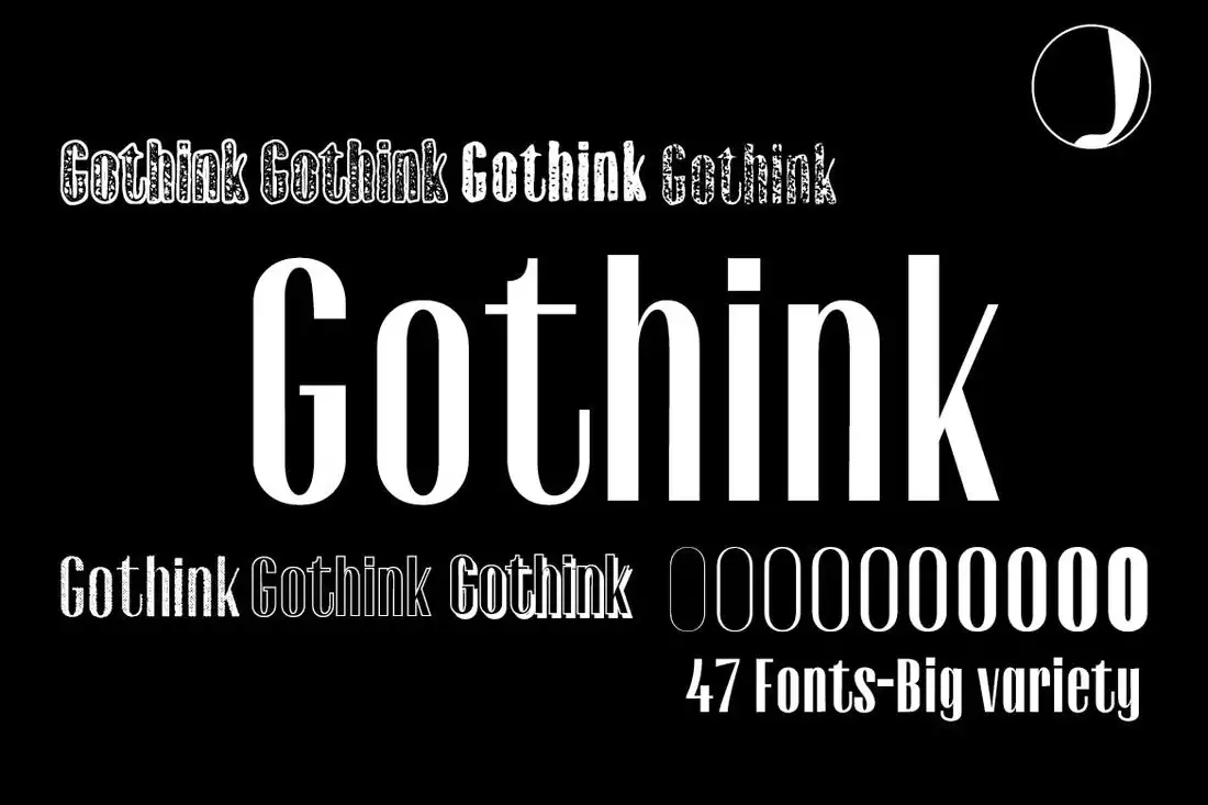 Gothink Gothic Fonts | Design Shack