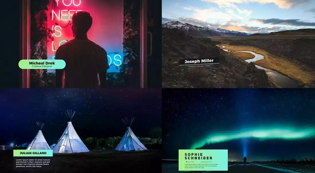 Gradient Style Lower Thirds Templates | Design Shack