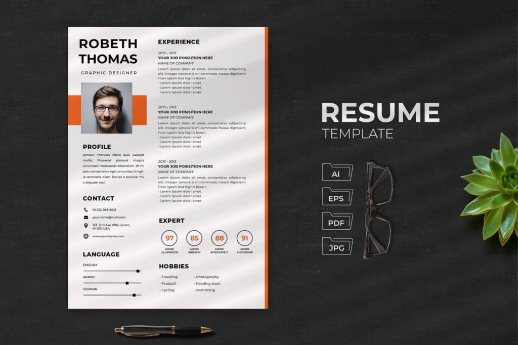 25+ Best One-Page Resume Templates That Get Noticed - Blog of Web ...
