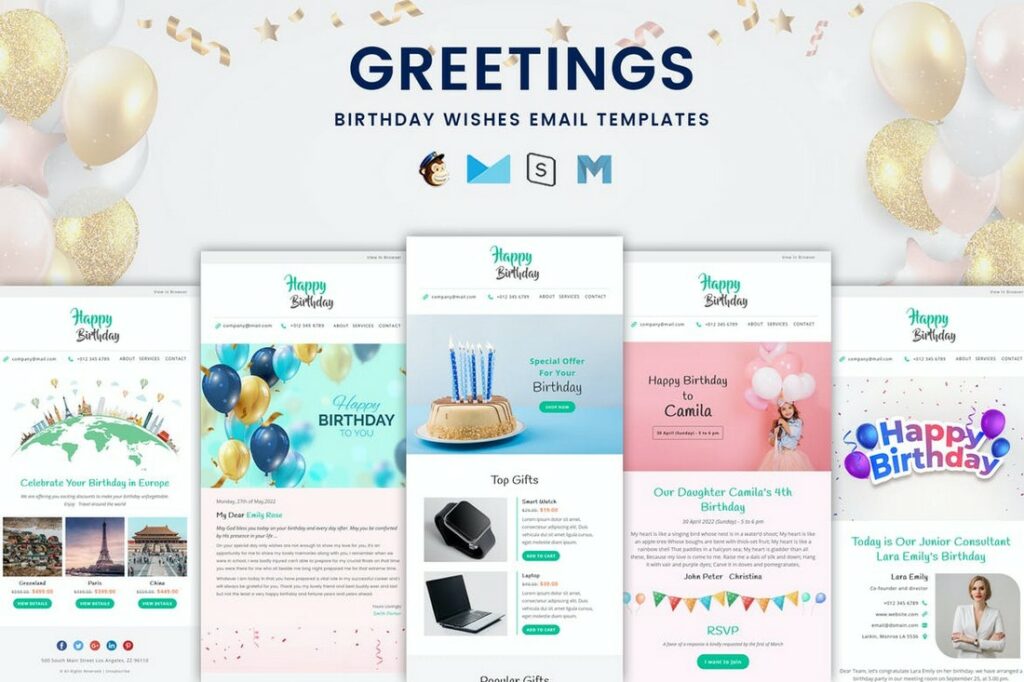 35+ Template Buletin Email MailChimp Terbaik (Gratis + Premium) 2024 ...