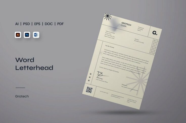 30+ Templat Kop Surat Microsoft Word Terbaik (+ Tip Desain Kop Surat ...