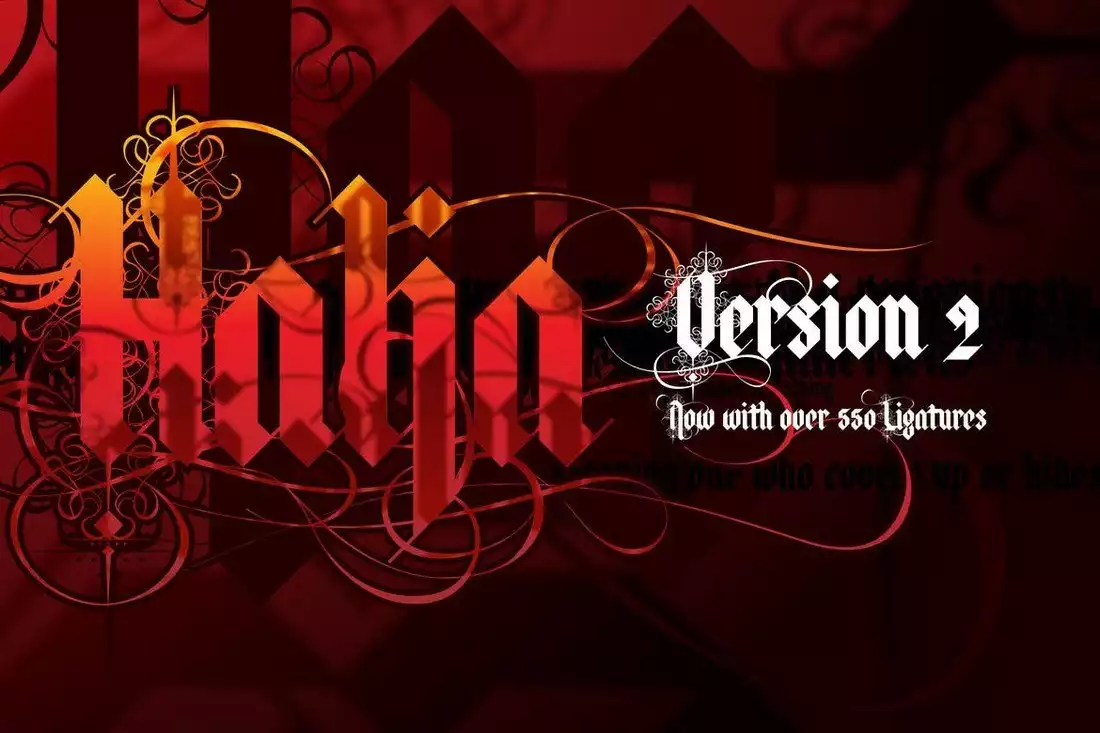 Halja Blackletter Font | Design Shack