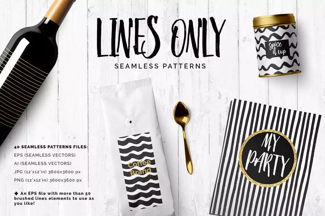 Hand-Drawn Lines Patterns | Design Shack
