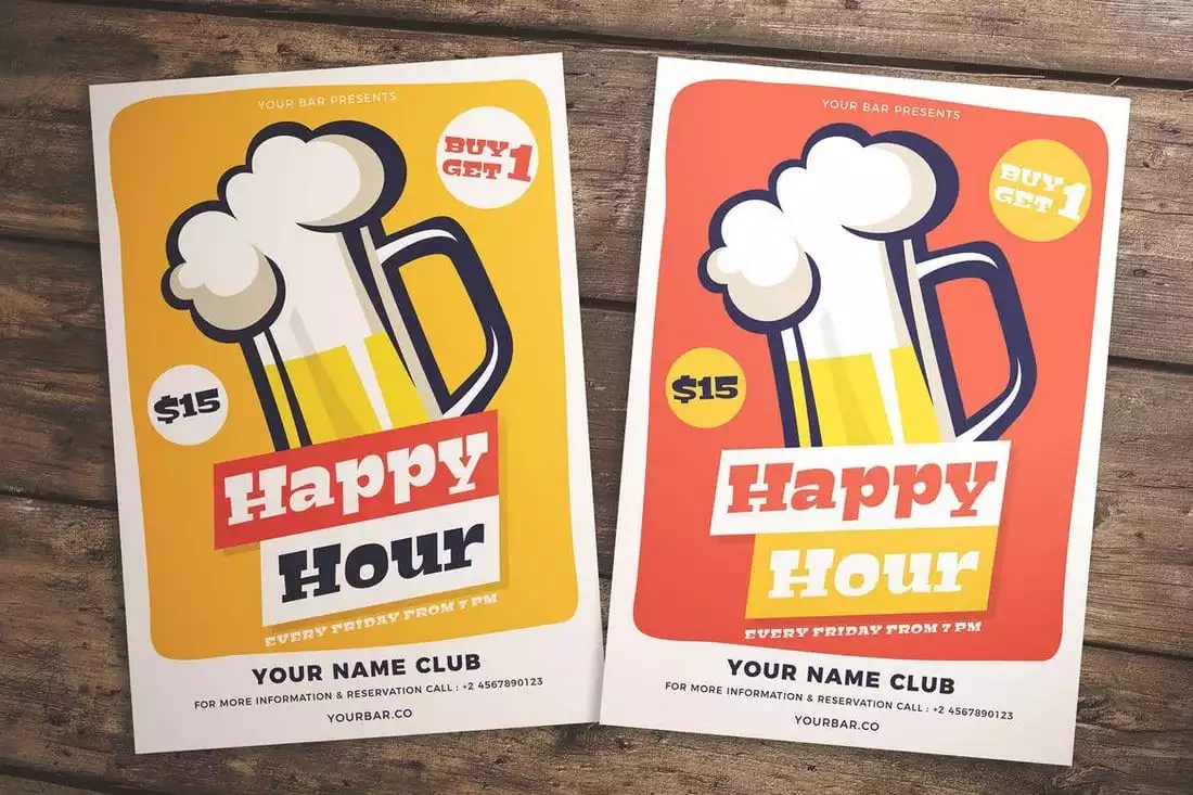 Happy Hour Flyer Template | Design Shack