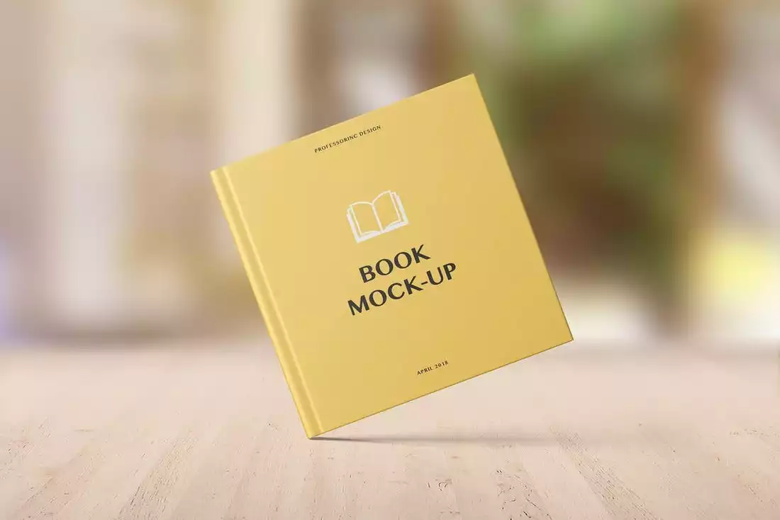 Hard Cover Square Book Mockup | Design Shack