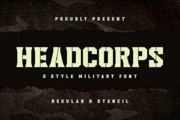 20+ Best Military & Army Fonts (Stencil Style) | Design Shack
