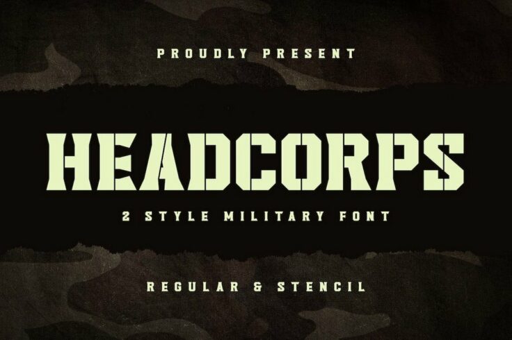 20+ Best Military & Army Fonts (Stencil Style) | Design Shack