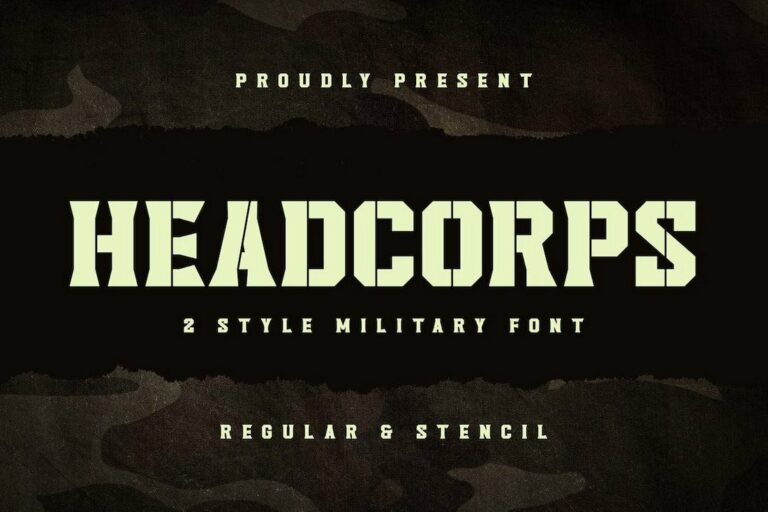 20+ Best Military & Army Fonts (Stencil Style) | Design Shack