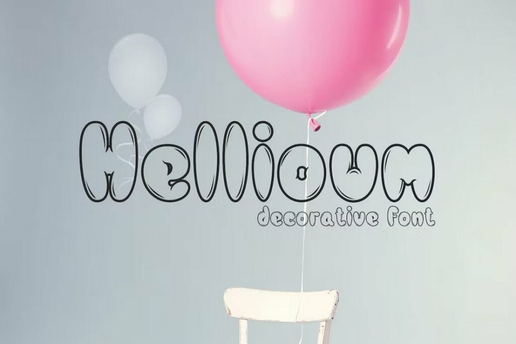 25+ Font Gelembung & Balon Terbaik (Gratis & Premium) - desainae.com